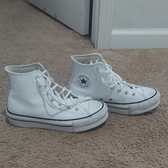 Converse | Shoes | Converse White Hightop Sneakers | Poshmark